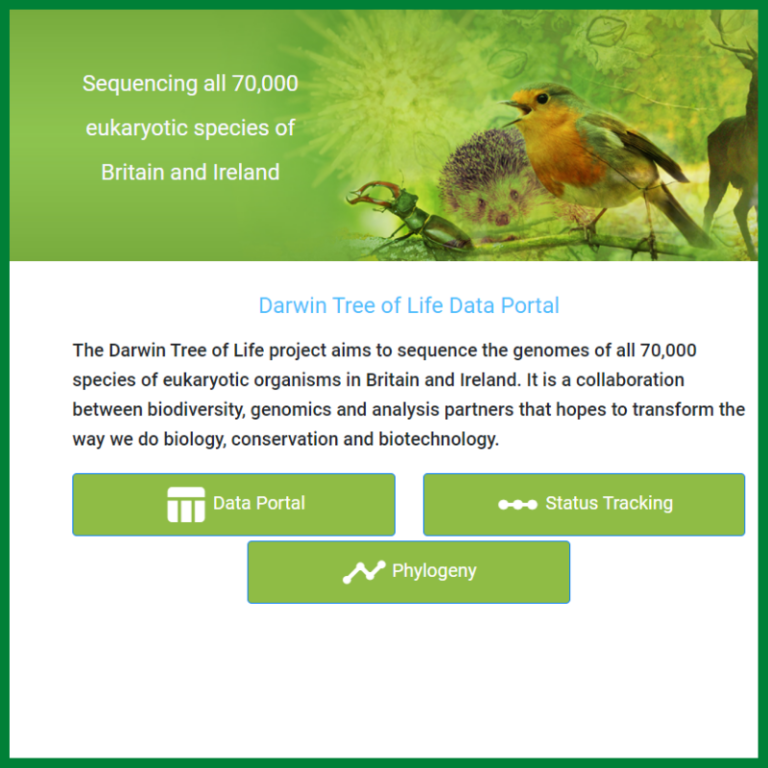 Explore Our Data – Darwin Tree of Life